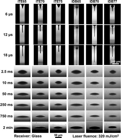Comparison Of Jet And Droplet Evolution During The Laser Printing Download Scientific Diagram