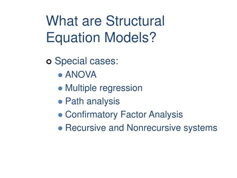 Ppt Structural Equation Modeling An Overview Powerpoint Presentation Id 6105747