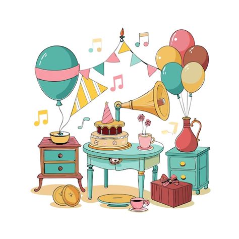 생일 캘리브레이션 개념 설명 프리미엄 벡터