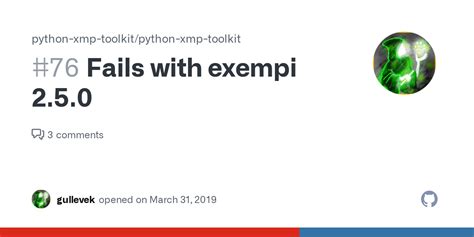 Fails With Exempi 250 · Issue 76 · Python Xmp Toolkitpython Xmp