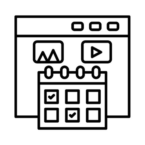 Premium Vector Event Line Illustration