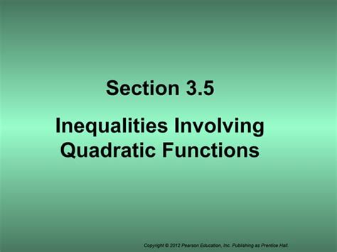 Lesson Plan Quadratic Inequalities Docx