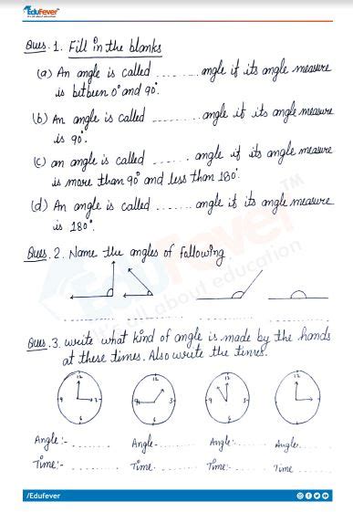 Cbse Class 5 Math Shapes And Angles Worksheets With Solutions Pdf