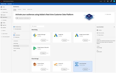 Azure Event Hubs Connection Adobe Experience Platform