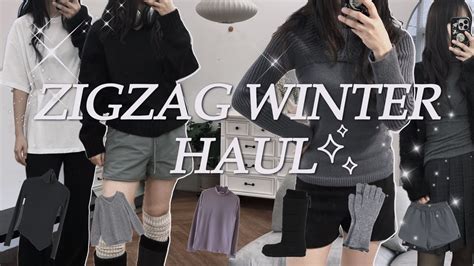 Haul ☃️ 지그재그 겨울 패션하울 1~5만원대 갓성비 내돈내산 19가지 🛒 도톰한 스웨터 패딩 부츠 레이어드 티셔츠 부클 가디건 워머 등 ˖⁺‧₊˚♡˚₊‧⁺˖