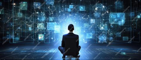 Premium Ai Image Modern Smart Technology Interconnection Information Interaction Concept Map