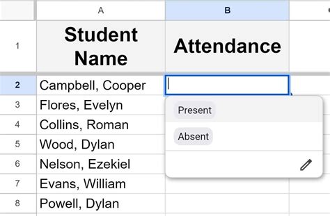 Creating A Drop Down Menu In Google Sheets Clicking To Open The Drop Down Menu And Hovering