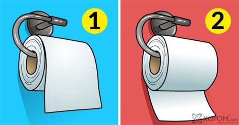 Сонирхолтой сонжоо Ариун цэврийн цаасыг хэрхэн өлгөж байгаагаар чинь таныг шинжье Та аль нь вэ