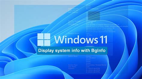 How To Display Updated Windows 11 System Information With Bginfo Techrepublic