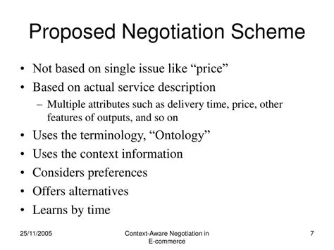Ppt Context Aware Negotiation In E Commerce Powerpoint Presentation