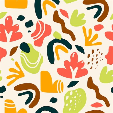 Free Vector Abstract Shapes Seamless Pattern