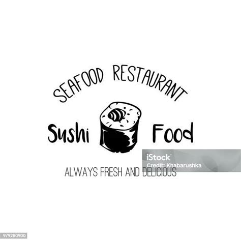 스시 음식 아이콘입니다 해산물 레스토랑 레이블입니다 스시 바 로고입니다 생선 메뉴 배지입니다 벡터입니다 0명에 대한 스톡 벡터 아트 및 기타 이미지 Istock