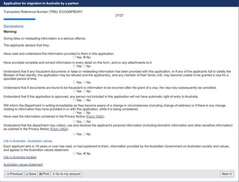Application For Migration To Australia By A Partner Form Guide