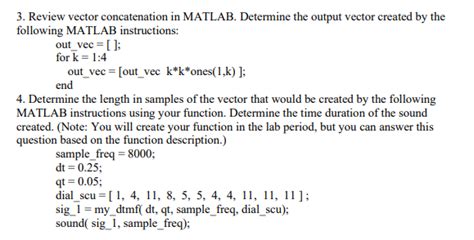 End 3 Review Vector Concatenation In Matlab