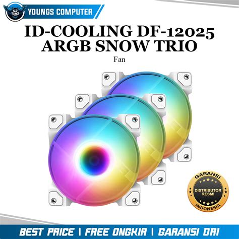 Jual FAN ID COOLING DF 12025 ARGB SNOW TRIO 120mm Addressable LED Sync