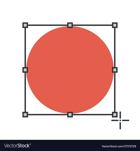 Bounding Box Design Royalty Free Vector Image Vectorstock