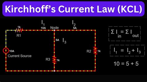Kirchhoffs Current Law KCL Explained With Example YouTube