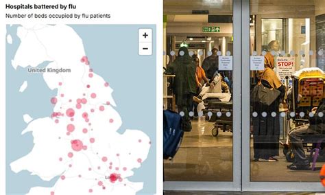 Mutant Flu Map Of Britain As Cases Quadruple In Some Areas In Just A