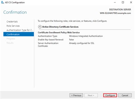 Active Directory Certificate Servicesconfigure Certificate Enrollment