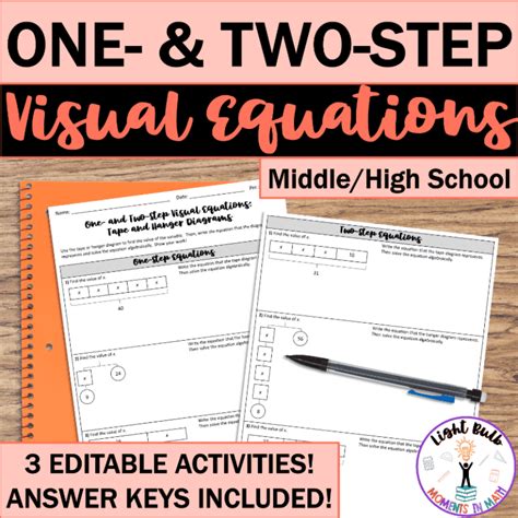 Algebra 1 Discovery Based Learning Activities And Lessons Bundle Editable Light Bulb Moments