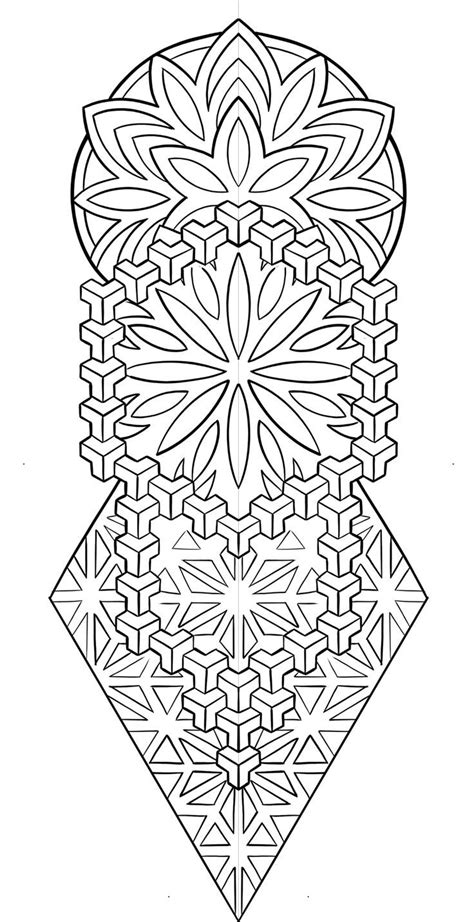 Geometric Tattoo Outline