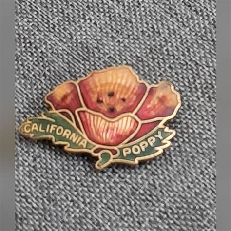 Jewelry California Poppy Enaml Brooch Poshmark
