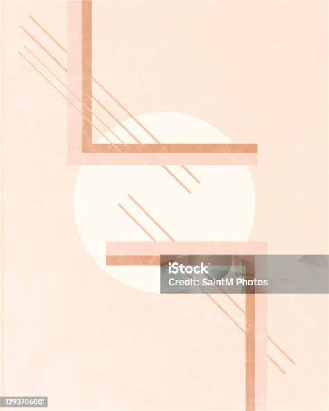 기하학적 모양과 추상 오래된 학교 라인 배경 미드 센추리 모던 미니멀리스트 아트 프린트 유기 천연 모양 라인 아트 0명에 대한