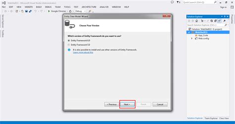 how to set up entity framework project or website in aspmantra asp mvc