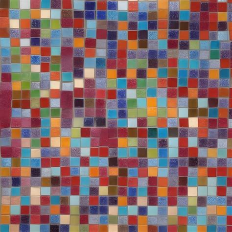 Premium Ai Image Colorful Mosaic Tiles Pattern Generated By Ai
