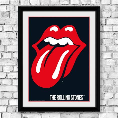 The Rolling Stones Tongue And Lips Logo Poster Wallpapers Wallpaper Cave