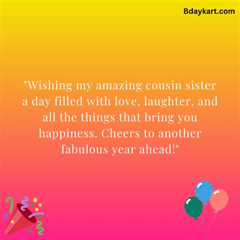 Birthday Wishes For Cousin Sister