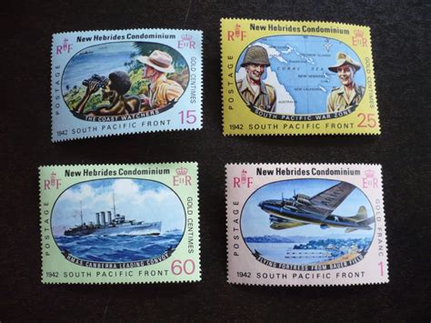 Stamps New Hebrides British Scott 123 126 Mint Hinged Set Of 4