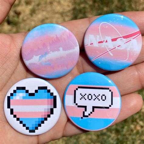 Trans Buttons Etsy