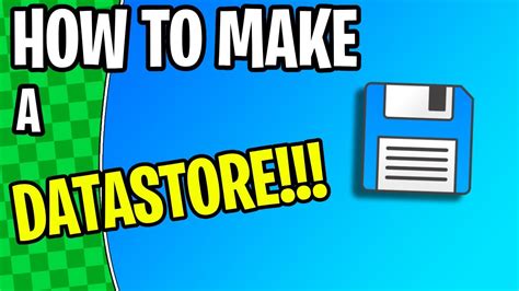 How To Make A Datastore Roblox Studio Tutorial Youtube