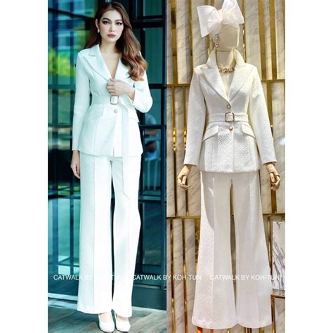 ชุดสูทงานเนียบสวยมากๆ เรียบหรู ดูแพง Shopee Thailand