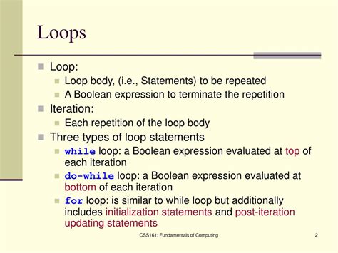 Ppt Loops Powerpoint Presentation Free Download Id1067241