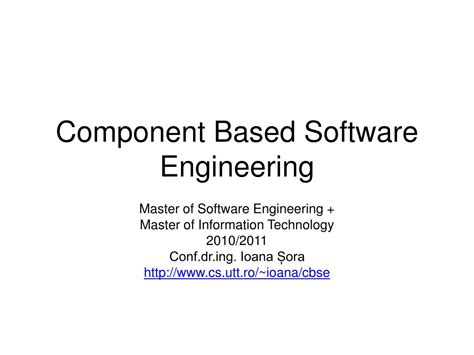 Ppt Component Based Software Engineering Powerpoint Presentation Free Download Id 6698367