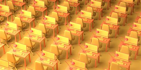 컴퓨터와 커피 컵이있는 작업 테이블과 공동 작업 공간 개념 프리랜서 공간을 복사합니다 3d 그림 기회에 대한 스톡 사진 및 기타 이미지 Istock