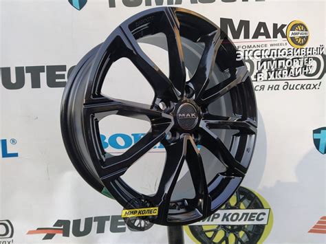 Італійські Легкосплавні Диски MAK Davinci Gloss Black R16 W6 PCD 5x112 ...