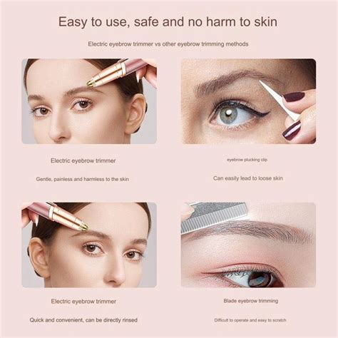 Multifuctuinal Electric Eyebrow Trimmer Usb Charging Removal Epilator