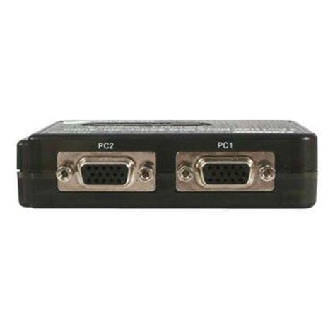 StarTech Com 2 Port USB VGA KVM Switch With Audio And Cables Billig
