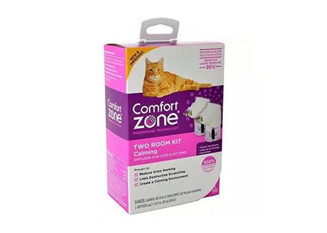 Comfort Zone Two Room Calming Diffuser Kit For Cats Shoplineusa