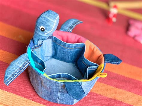 Sew Fabric Basket Turtle Sewing Pattern A Unique Sewing Project