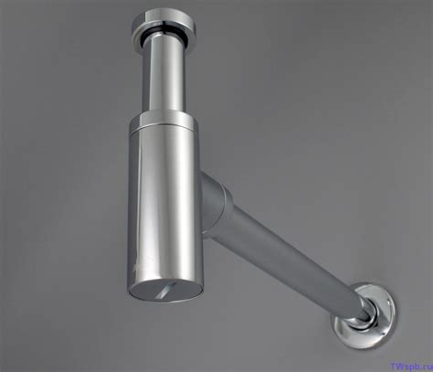 Металлический сифон для раковины, Alcaplast A400 — T-WAY