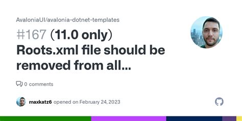 11 0 only roots xml file should be removed from all templates · issue 167 · avaloniaui