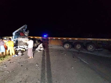 ဝေါမှာ တွဲကားနဲ့ ခရီးသည်တင်ကား တိုက်ပြီး ၁ ဦးသေ၊ ၁၃ ဦးဒဏ်ရာရ