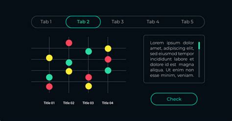 Dot Plot Ui Element Template Royalty Free Vector Image