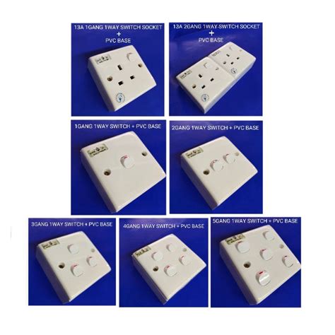 A Switch Socket Switched With Pvc Base Shopee Malaysia