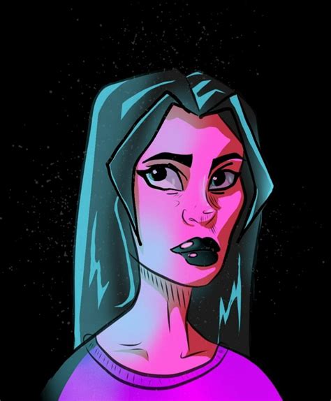 Иллюстрация девушка в стиле персонажи