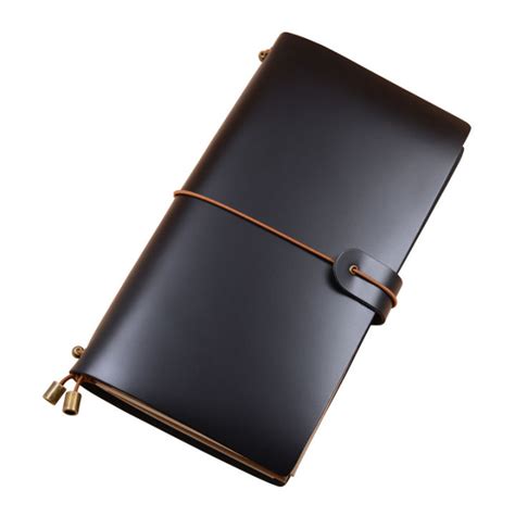 Leather Soft Cover Refillable Journal Notebook With Elastic Strap Diary Travel Business Notepad